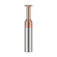 China Precision HRC55 Solid Carbide T-Slot Cutter for Metalworking Applications 4 Flute 50-150mm Tool Length for sale