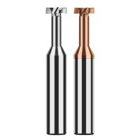 China Precision HRC55 Solid Carbide T-Slot Cutter for Metalworking Applications 4 Flute 50-150mm Tool Length for sale