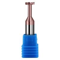 China Precision HRC55 Solid Carbide T-Slot Cutter for Metalworking Applications 4 Flute 50-150mm Tool Length for sale