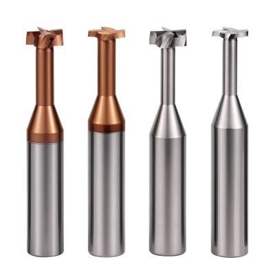 China Straight Shank Tungsten Caribe T-Slot End Mill for CNC Machining Projects with Long-Lasting Efficiency for sale