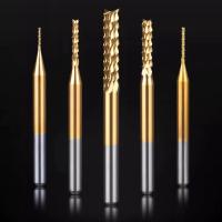 China Tungsten Steel PCB Milling Cutter with Smooth Cut Surface Non-Stick Smokeless for CNC Circuit Board for sale