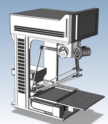 China High Speed Delta Robot with 300mm Working Radius and ±0.2 mm to ±0.1 mm Positioning Accuracy for Flexible Feeding Systems for sale