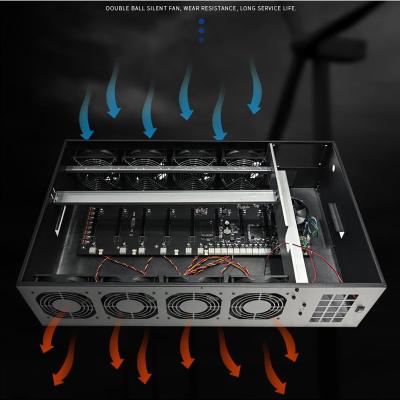 China Celeron 1037U Ethereum Coin Crypto Mining Computer ETH Miner 8GPU 64GB SSD 4GB DDR3 for sale