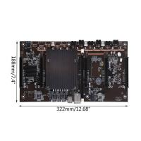 China LGA2011 Intel® X79 Ethereum Mining PC Motherboard 5 PCIE X8 60mm Slots Spacing for sale