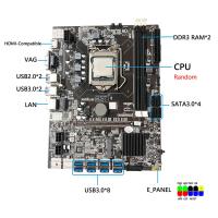 China 8 GPU Eth Mining PC Motherboard Intel®B75 Cryptocurrency 8 USB3.0 to 8 PCIE 16X for sale