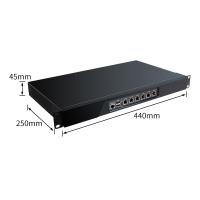 China Dual core 3th i3 i5 i7 6 Gigabit LAN 1U rackmount  firewall PC appliance soft router support pFsense for sale