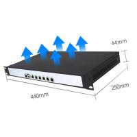China 1U rackmount 6 Gigabit LAN network security pFsense soft router firewall PC 7th Gen i3-7130U I5-7360U i7-7560U for sale