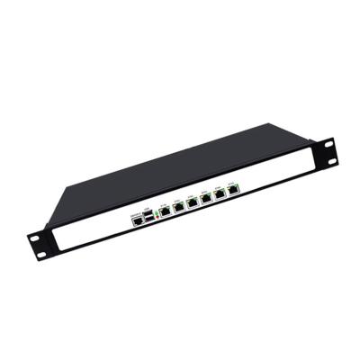 China 1U rackmount  quad cores J4125 6 Gigabit LAN firewall PC appliance soft router for sale