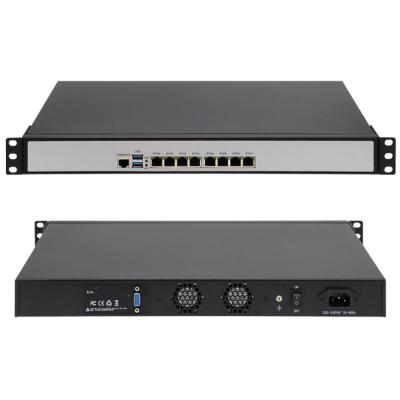 China 1U rackmount  i5-3317U i7-3517U 8 Gigabit LAN firewall PC appliance network security soft router for sale