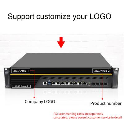 China 2U Rackmount 8 Gigabit LAN 4 SFP optical fiber Intel®C236 Xeon E3 firewall PC appliance for sale