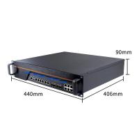 China 2U rackmount 14 LAN  4 10g SFP fiber optical ports Intel®C236 firewall PC appliance soft router for sale