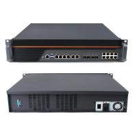 China 2U rackmount 14 LAN  4 10g SFP fiber optical ports Intel®C236 firewall PC appliance soft router for sale