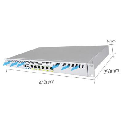 China 1U chassis  I5-2520M 6 Gigabit LAN firewall PC appliance pFsense soft router for sale