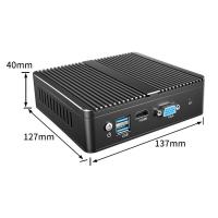 China Firewall Industrial Fanless Mini Pc Appliance J4125 4 Gigabit LAN Soft Router Support PFsense for sale