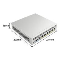 China Atom D525 Firewall PC , Desktop Mini Computer 6 Gigabit LAN pFsense soft router for sale