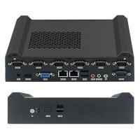 China Intel® Celeron® Baytrail J1900 quad cores industry mini computer 2 LAN 6 RS232 COM for sale