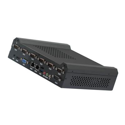 China Intel® Braswell  N3160 N3710 quad cores fanless industry mini pc 2 LAN 6 RS232 COM embeded computer for sale