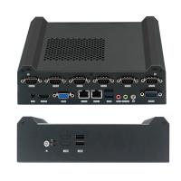 China Intel® Braswell  N3160 N3710 quad cores fanless industry mini pc 2 LAN 6 RS232 COM embeded computer for sale