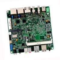 China Quad Core E3845 Mini Computer Nano Motherboard RJ45 RS232 2 LAN HDMI DP Port for sale