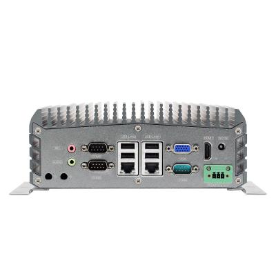 China Intel N3710 Quad Core Mini PC , Fanless Industrial PC 6COM 2LAN for sale