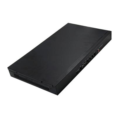 China 4 LAN Network Security Firewall PC Industrial Fanless Pfsense 1U Rack Intel Atom D2550 for sale