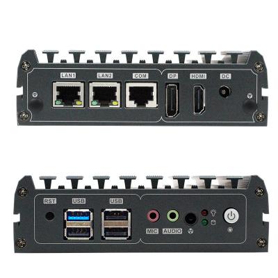 China Dual Core J1800 N2806 2 Lan Mini Pc Firewall DP Display Support Mikrotik PFsense for sale