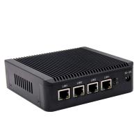 China 4 Ethernet LAN Firewall Pfsense Mini PC Fanless Quad Core E3845 J1900 for sale