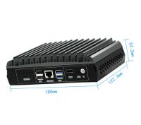 China 4th Gen 6 Gigabit LAN Firewall Mini Pc Haswell-U I3-4010U I5-4200U I7-4200U PFsense Soft Router for sale