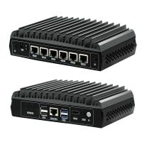 China 4th Gen 6 Gigabit LAN Firewall Mini Pc Haswell-U I3-4010U I5-4200U I7-4200U PFsense Soft Router for sale