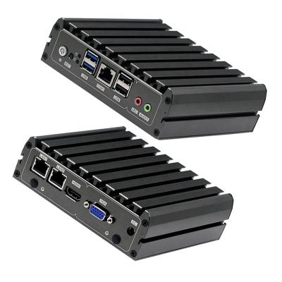 China PFsense Firewall Dual Gigabit Ethernet Mini PC Quad Cores E3940 J3455 N3450 With RS232 for sale
