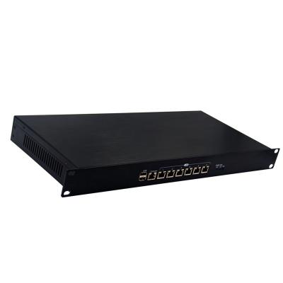 China Network Security Firewall PC Quad Cores E3845 1U Chassis 6 Gigabit LAN Onboard 4GB RAM for sale