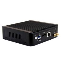 China RJ45 COM Fanless Mini PC 4 Ethernet LAN Quad Core J1900 E3845 Support PFsense for sale