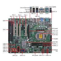China DFI HD620 Intel® H81 Motherboard With 2 ISA Slot 10 COM  Dual LAN ATX Industrial Mainboard for sale