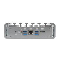 China Fanless Mini Firewall PC Celeron Dual Core 3865U 6 Gigabit LAN Support PFsense Mikrotik for sale