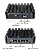 China Quad core 8th Gen i5-8250U / i7-8550U 6 Gigabit LAN Firewall mini PC Industrial Computer PFsense for sale