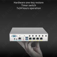 China Intel® J4125 4 port 2.5G LAN Firewall appliance Mini industrial computer PFsense support 5G network for sale