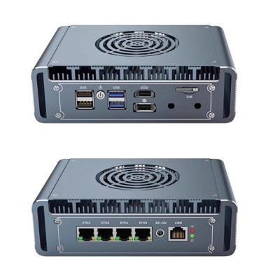China Intel® J5005 4*2.5G LAN Firewall computer pFsense industrial pc fan cooling for sale