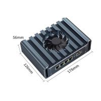 China Intel® J5005 4*2.5G LAN Firewall computer pFsense industrial pc fan cooling for sale