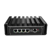 China Intel ® J6412 cpu 4*2.5G LAN Firewall computer pFsense soft router fanless mini industry pc for sale