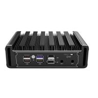 China Intel ® J6412 cpu 4*2.5G LAN Firewall computer pFsense soft router fanless mini industry pc for sale