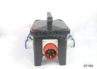 China Entertainment Black 8 Way Output 220V Power Distro Boxes for sale