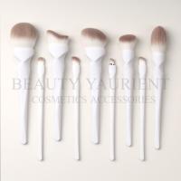 China 9pcs All In One White Face Makeup Brush Set Patented X Style Cosmetic Brush Makeup Kits for sale