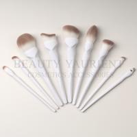 China 9pcs All In One White Face Makeup Brush Set Patented X Style Cosmetic Brush Makeup Kits for sale