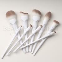 China 9pcs All In One White Face Makeup Brush Set Patented X Style Cosmetic Brush Makeup Kits for sale