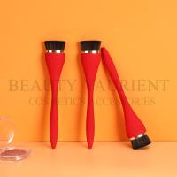 China Streamline Handle High End Makeup Brush Soft Touch Red Color BY7019 for sale