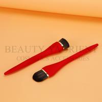 China Streamline Handle High End Makeup Brush Soft Touch Red Color BY7019 for sale