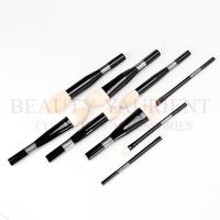 China Luxe Premium Standup 9pcs High End Makeup Brush Set Gun Metal Snowflake Handle for sale