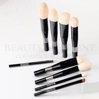 China Luxe Premium Standup 9pcs High End Makeup Brush Set Gun Metal Snowflake Handle for sale