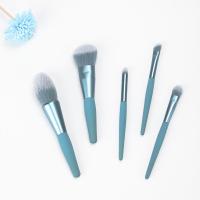 China Matte PBT Hair 5pcs Makeup Brush Set Mini Travel Makeup Brush Set for sale