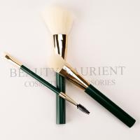 China Synthetic Hair Beginner Face Makeup Brush Set 3pcs With Pouch 17.7cm for sale